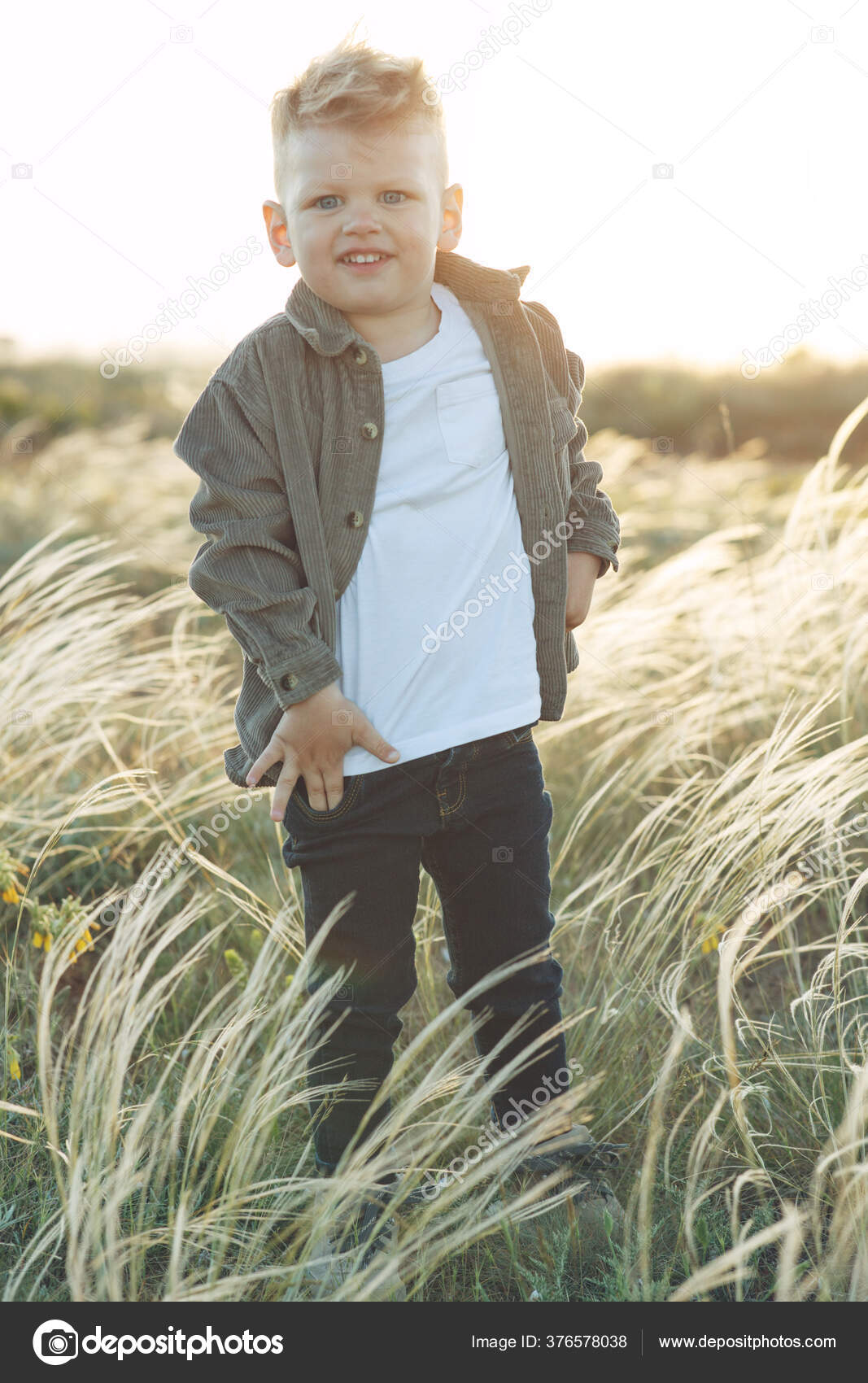 Little kid boy in nature. Stock Photo by ©Nuzza1 376578038