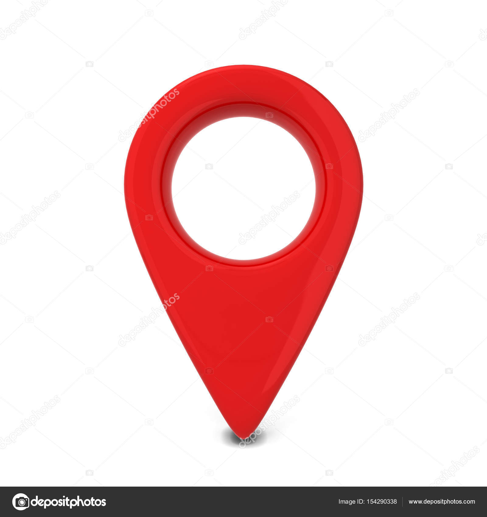 Map pointer. 3d illustration isolated on white background Stock Photo ...