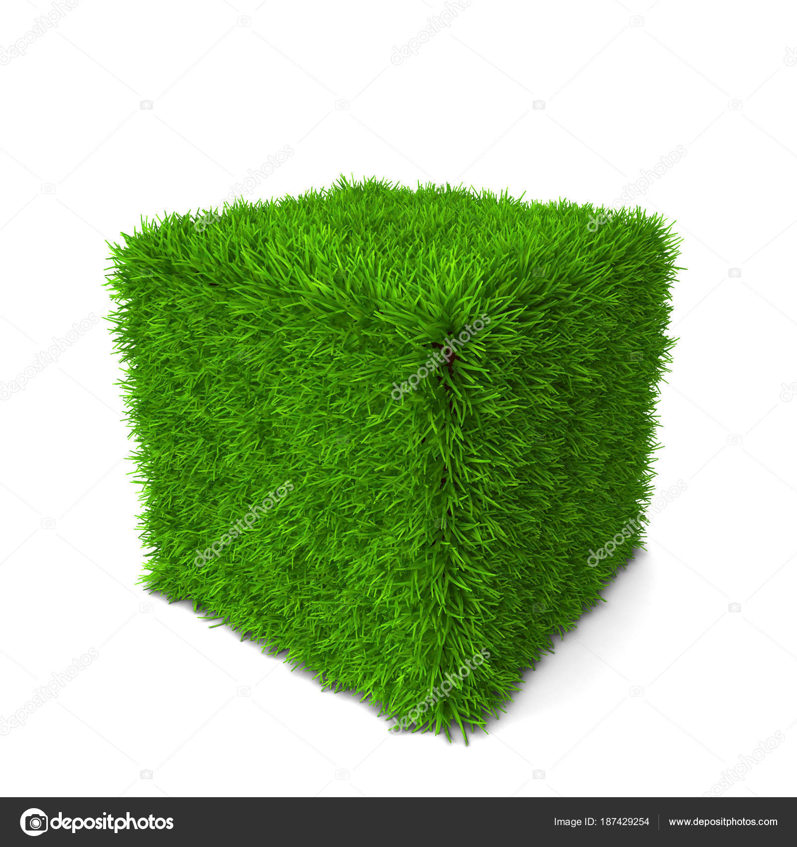 Green grass cube Stock Photo by ©montego 187429254