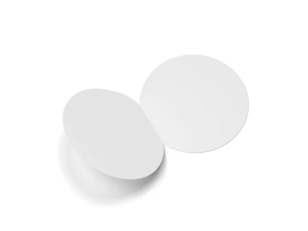 Blank Wobbler Tag Mockup Illustration Isolated White Background Stock ...