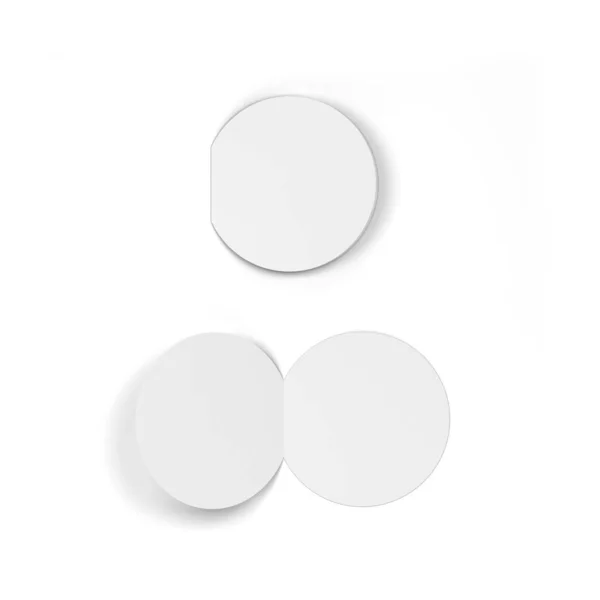 Blank bi-fold round brochure Stock Photo by ©montego 321727498