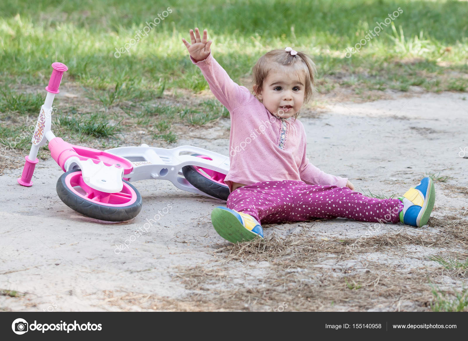 Active little girl having fun — Stock Photo © Alex_Ishchenko #155140958