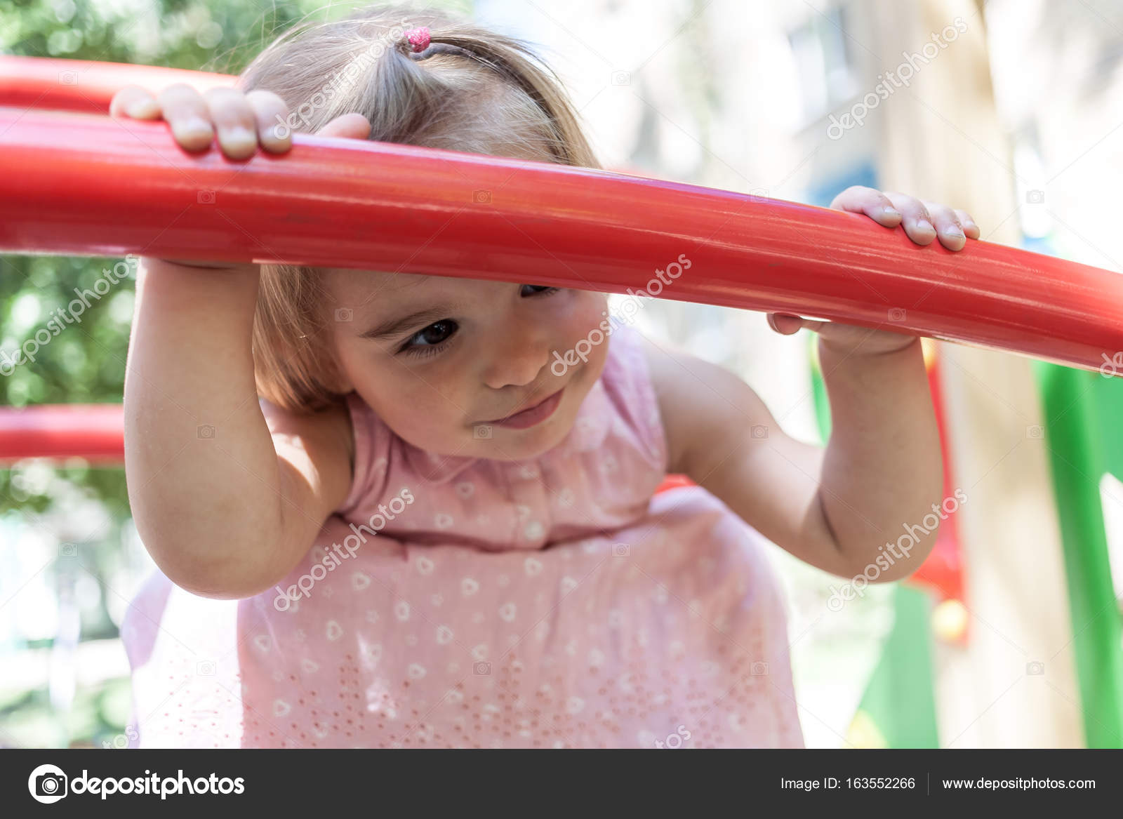 Cute little girl having fun. Stock Photo by ©Alex_Ishchenko 163552266