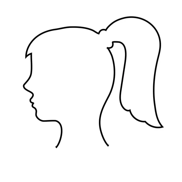 Womans head outline Vector Art Stock Images | Depositphotos