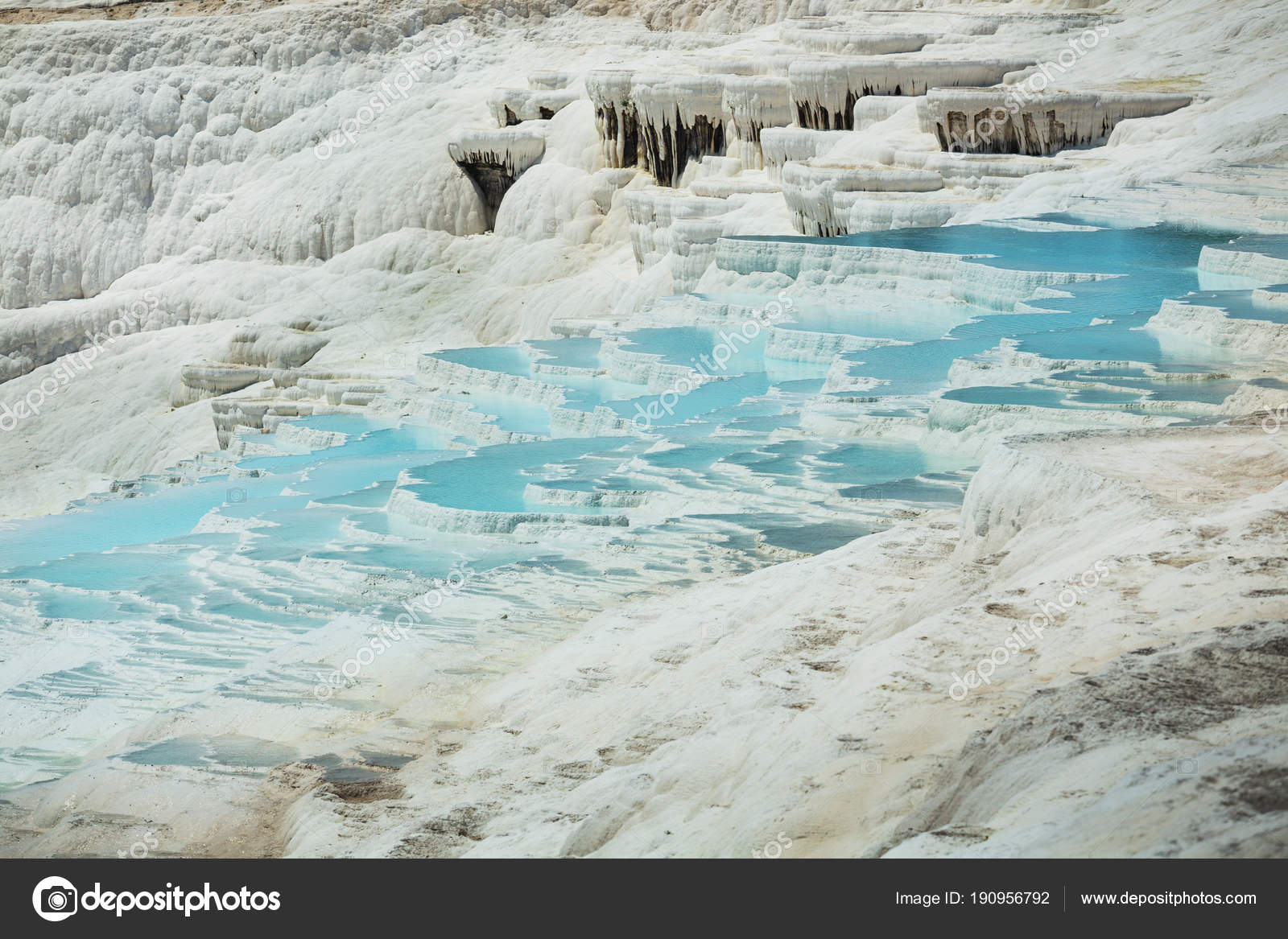 Pamukkale Exotic Pearl Turkey Rarest Natural Phenomenon Stock Photo by ...