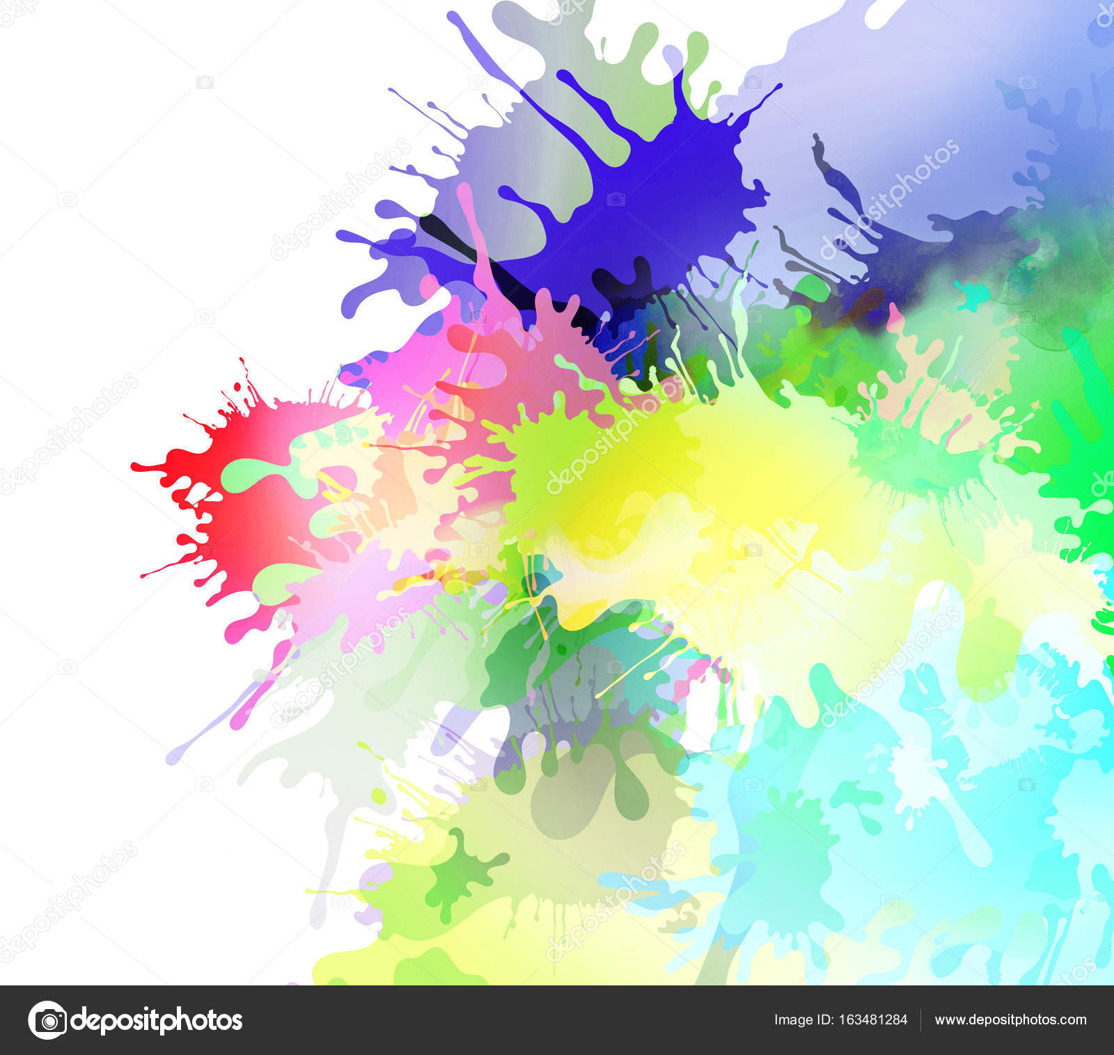 Colorful Paint Splatter Texture