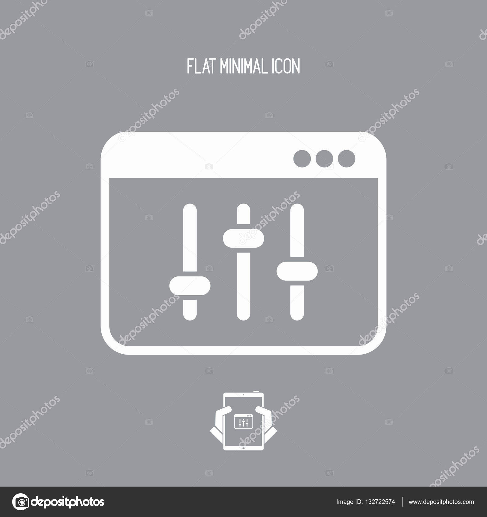 Levels control - Vector flat minimal icon Stock Vector Image by ...