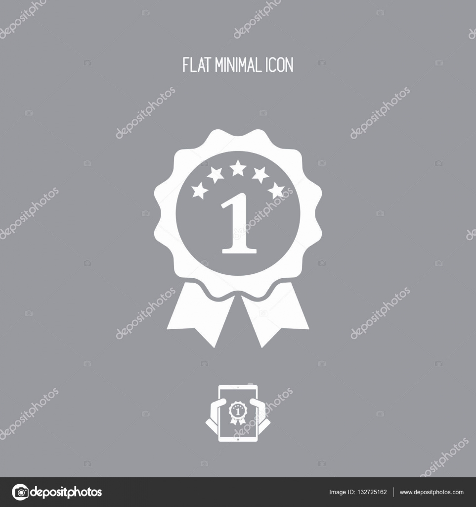 Número uno icono de símbolo Vector de stock por ©MyVector 132725162