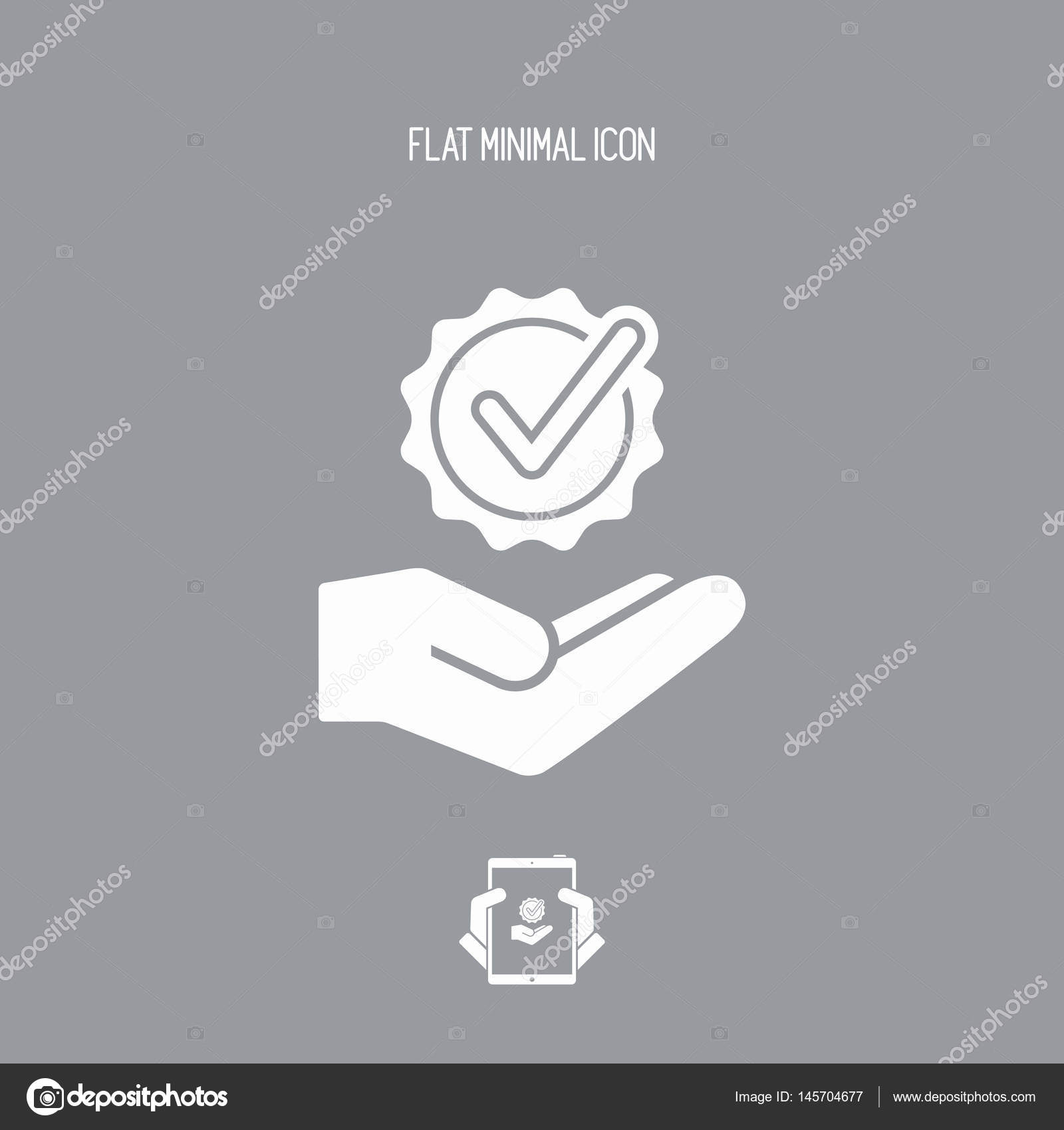Checkmark symbol - Minimal modern icon Stock Vector Image by ©MyVector ...