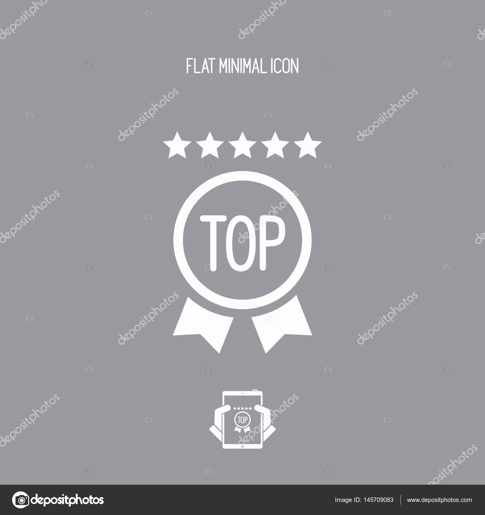 Top rating - Vector web icon Stock Vector Image by ©MyVector #145709083