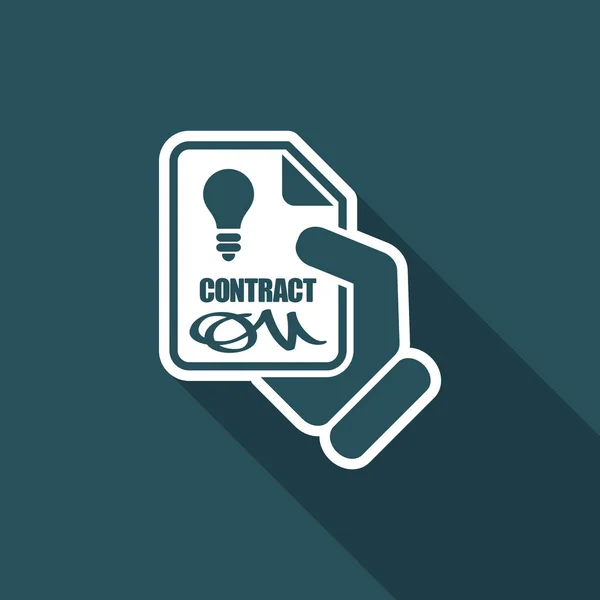 Contract for electricity service Stock Vector Image by ©MyVector #42823045