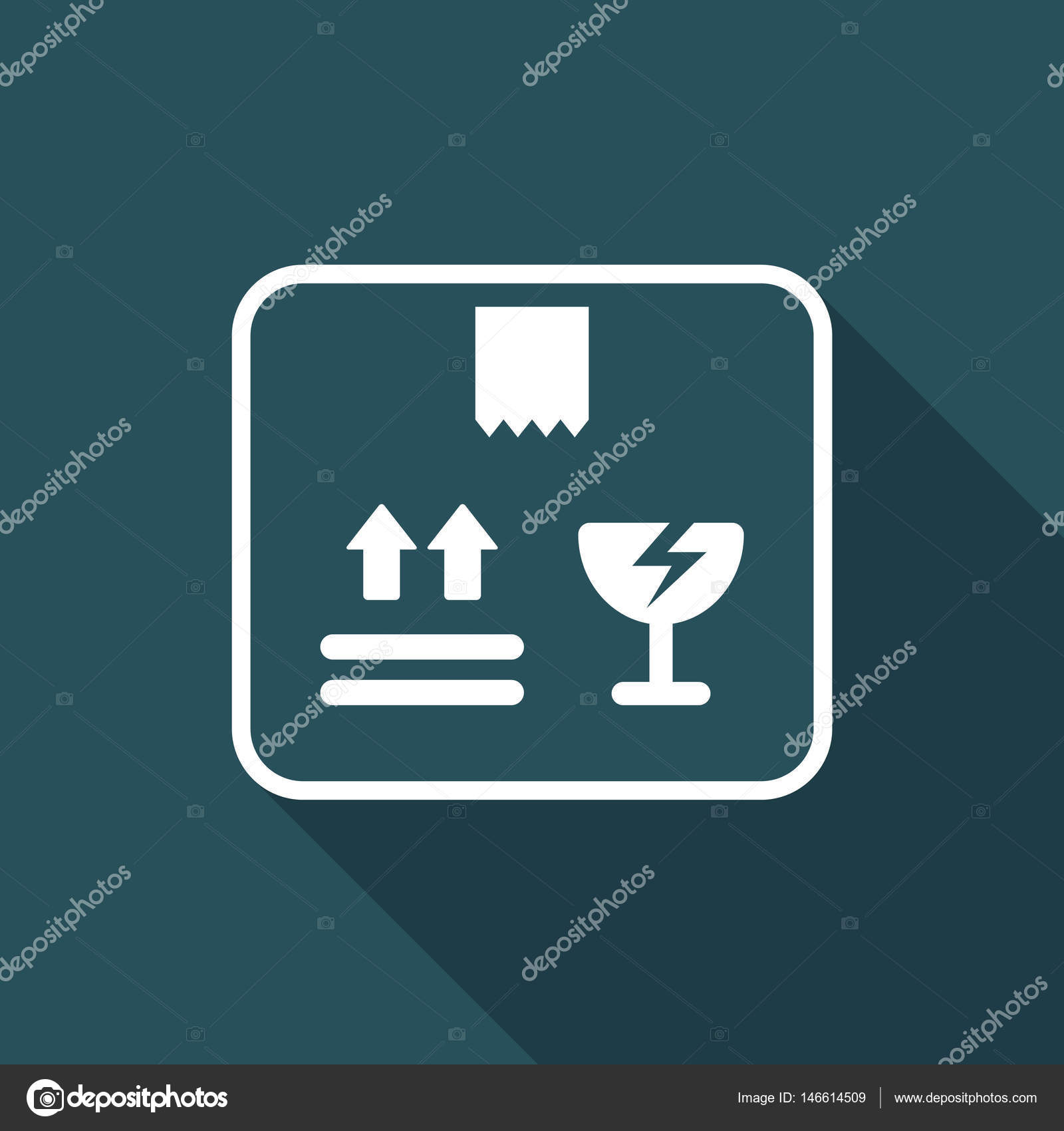 Mail package - Minimal vector icon Stock Vector by ©MyVector 146614509