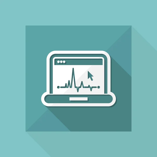 EKG on computer screen Stock Vector Image by ©MyVector #46093377