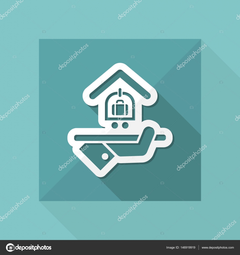 Hotel icon. Baggage service. Stock Vector by ©MyVector 146919919