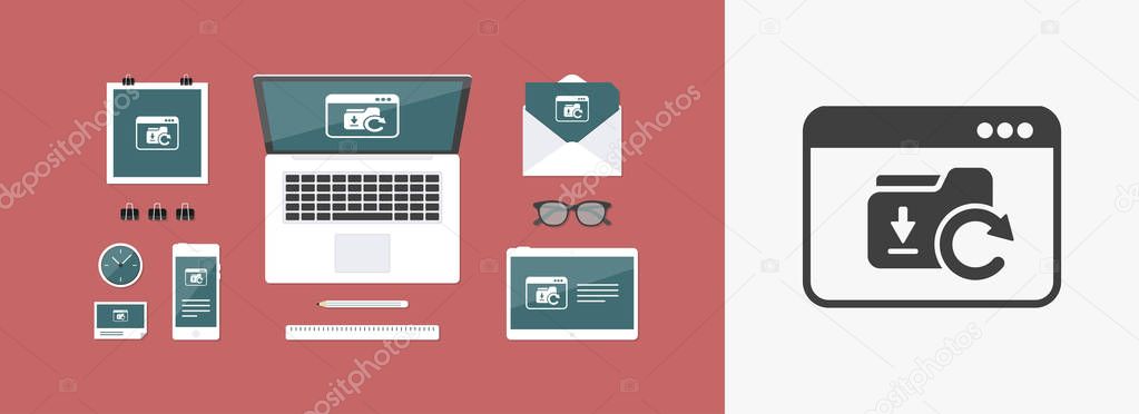 Nieuwe correctie pictogram ontwerp Vector Art Stock Images | Depositphotos