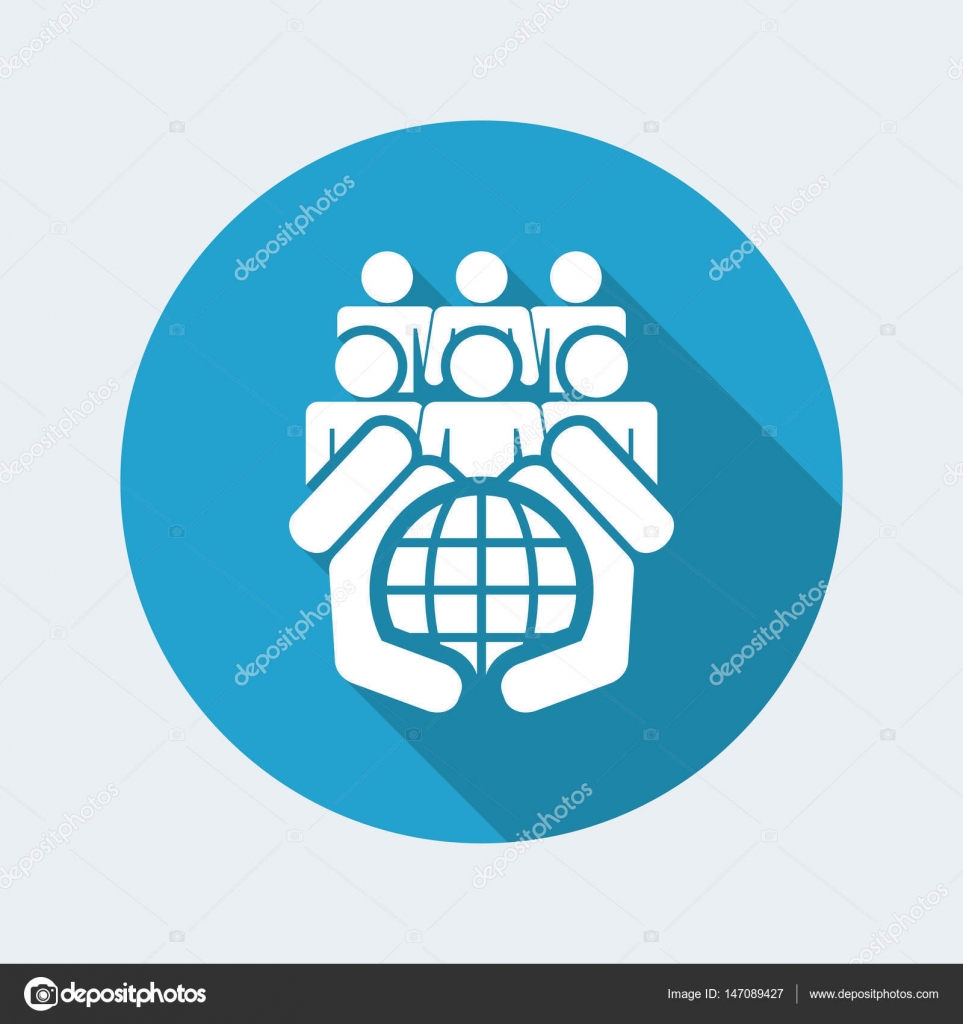 World connection icon Stock Vector by ©MyVector 147089427