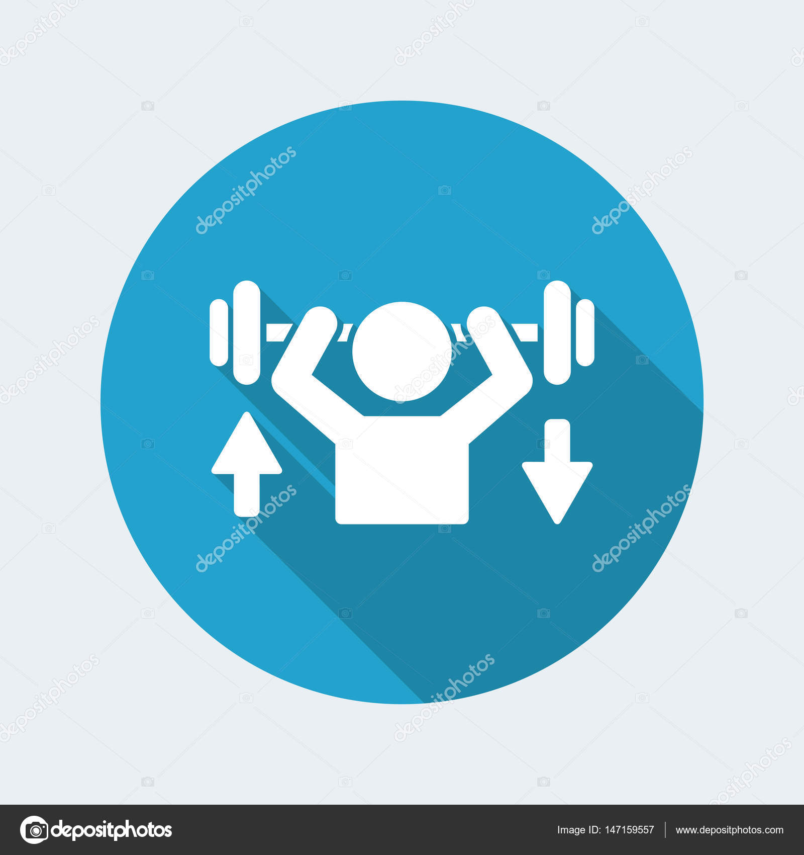 Gym training guide icon Stock Vector by ©MyVector 147159557