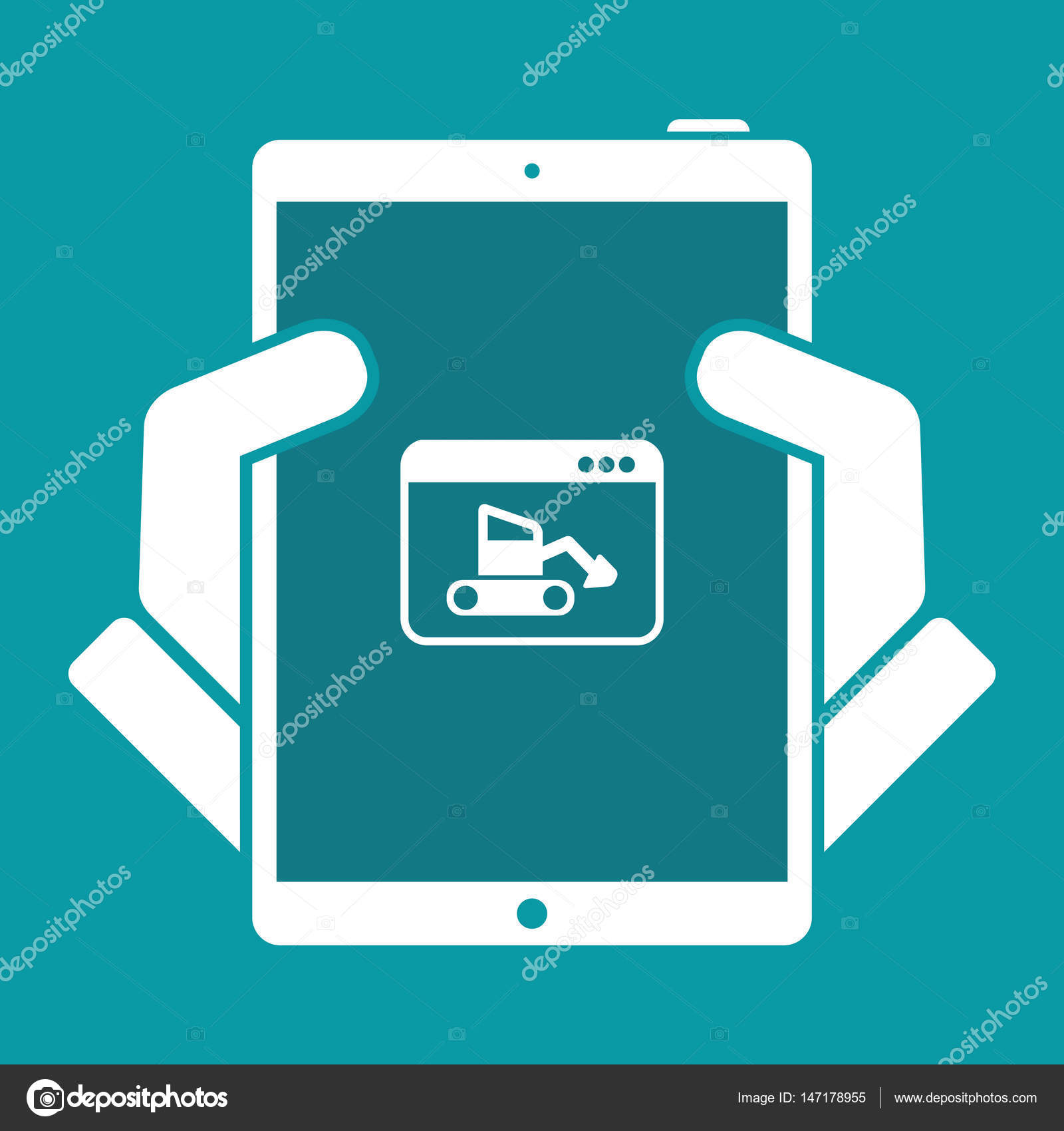Work in progress - Vector flat minimal icon Stock Vector Image by ...
