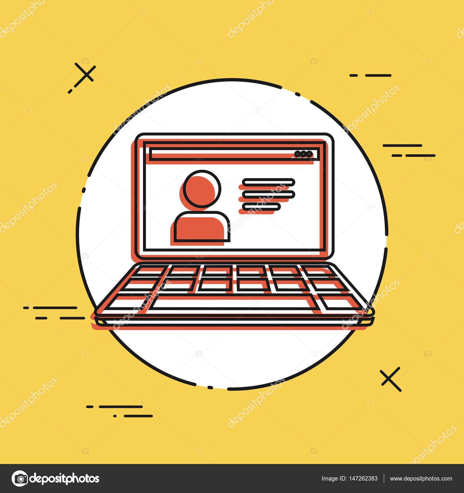 Computer account icon Stock Vector by ©MyVector 147262383