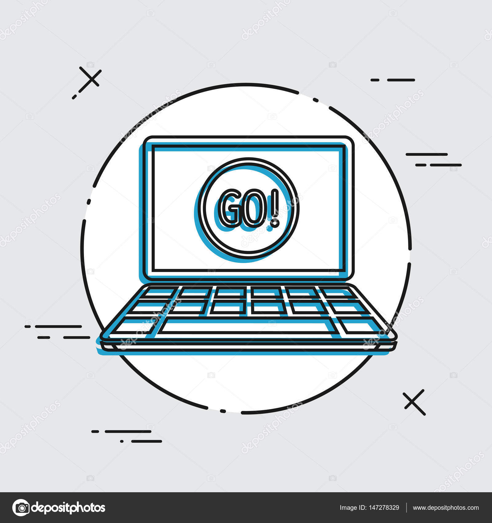 "GO!" page icon Stock Vector Image by ©MyVector #147278329