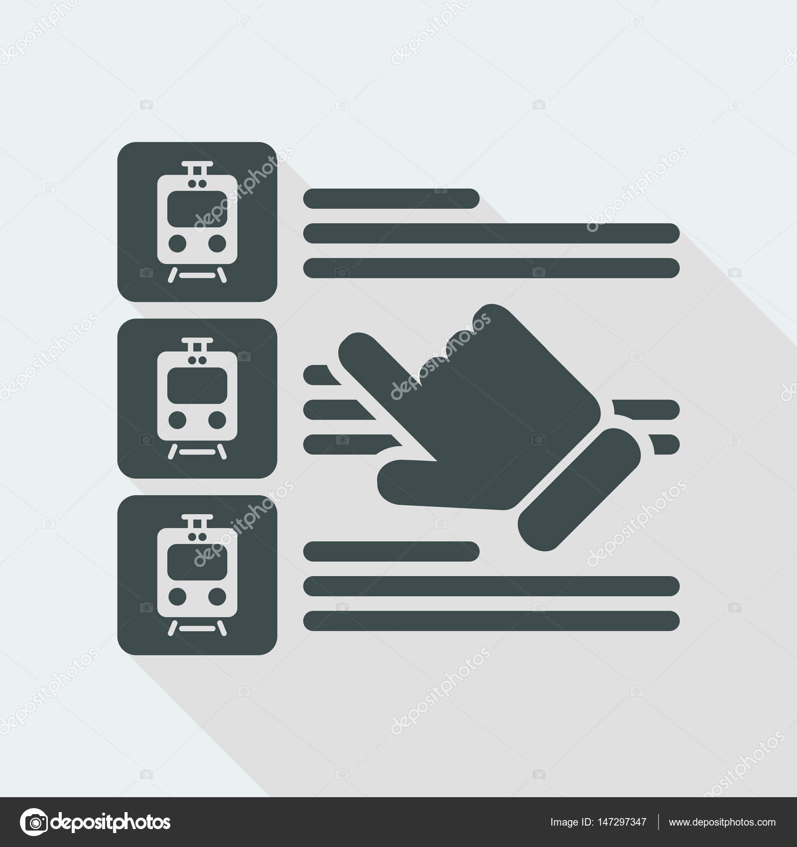 Train ticket icon Stock Vector by ©MyVector 147297347