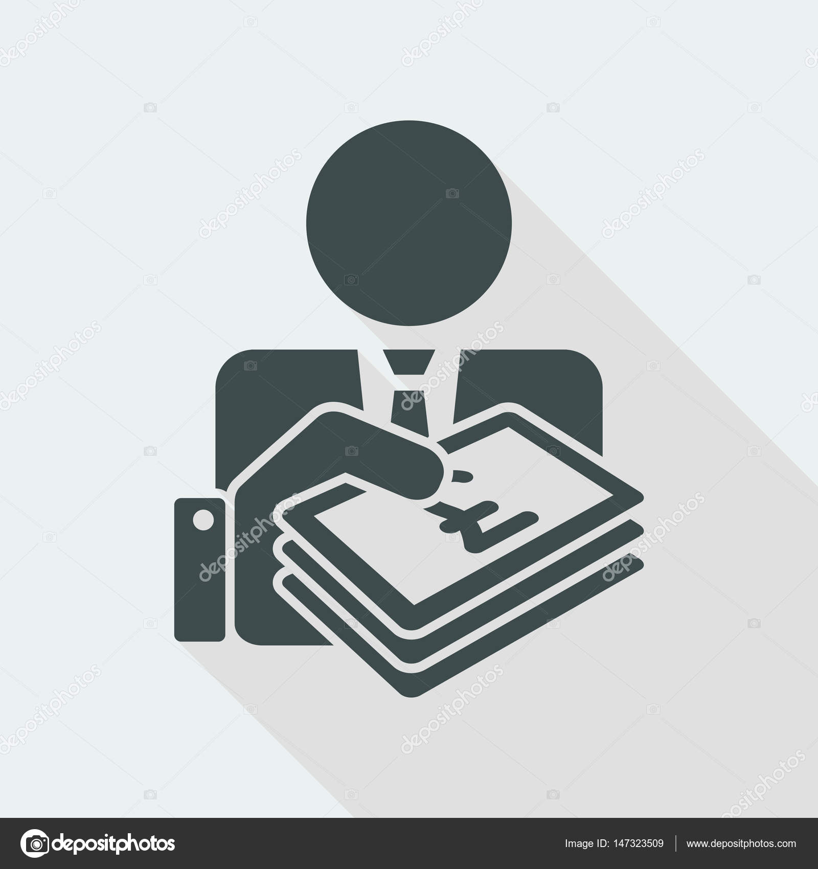 Corrupt official icon Stock Vector by ©MyVector #147323509