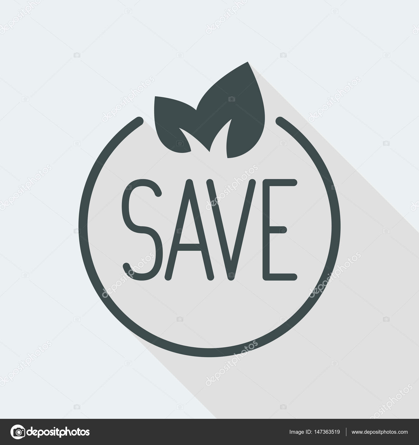 Saving nature symbol Stock Vector Image by ©MyVector #147363519