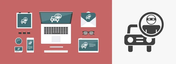 Car's thief icon Stock Vector Image by ©MyVector #147212515