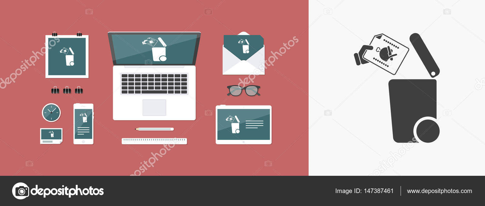 Separate waste collection icon Stock Vector by ©MyVector 147387461