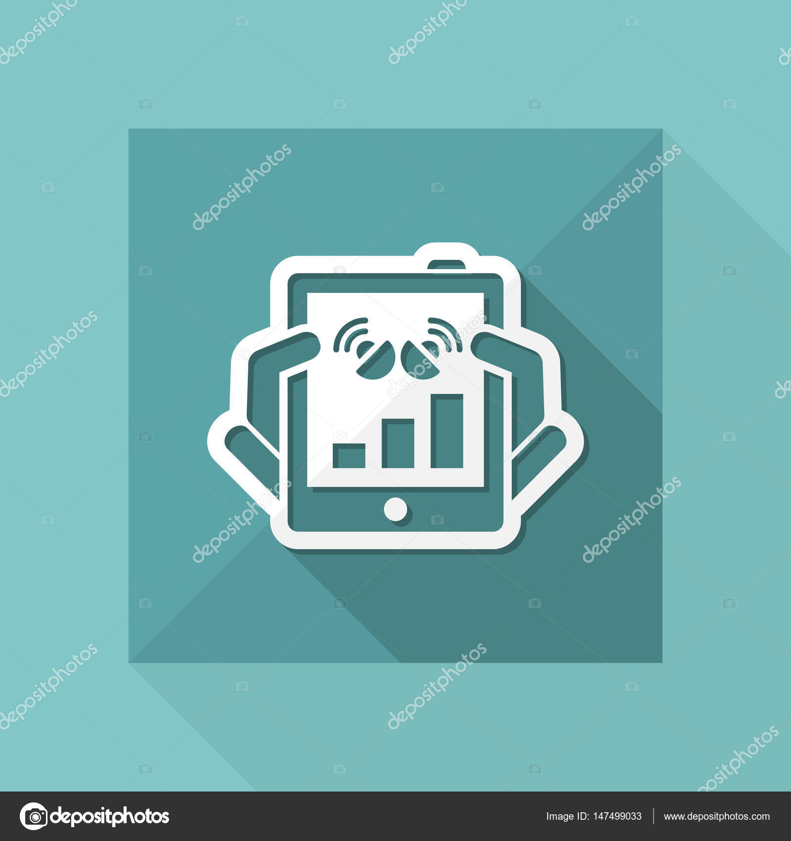 Tablet simple icon Stock Vector Image by ©MyVector #147499033