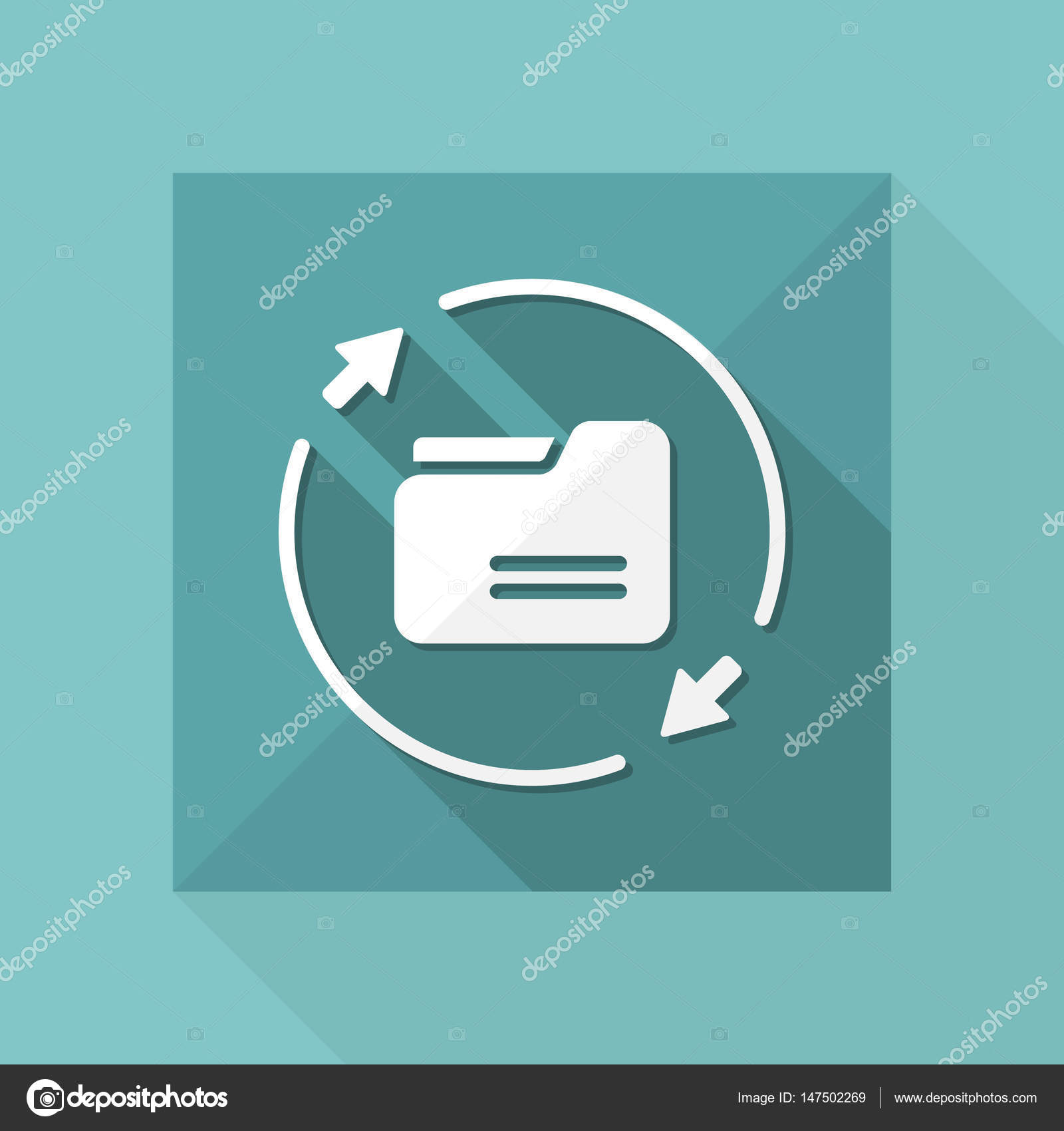 Update folder icon Stock Vector by ©MyVector 147502269