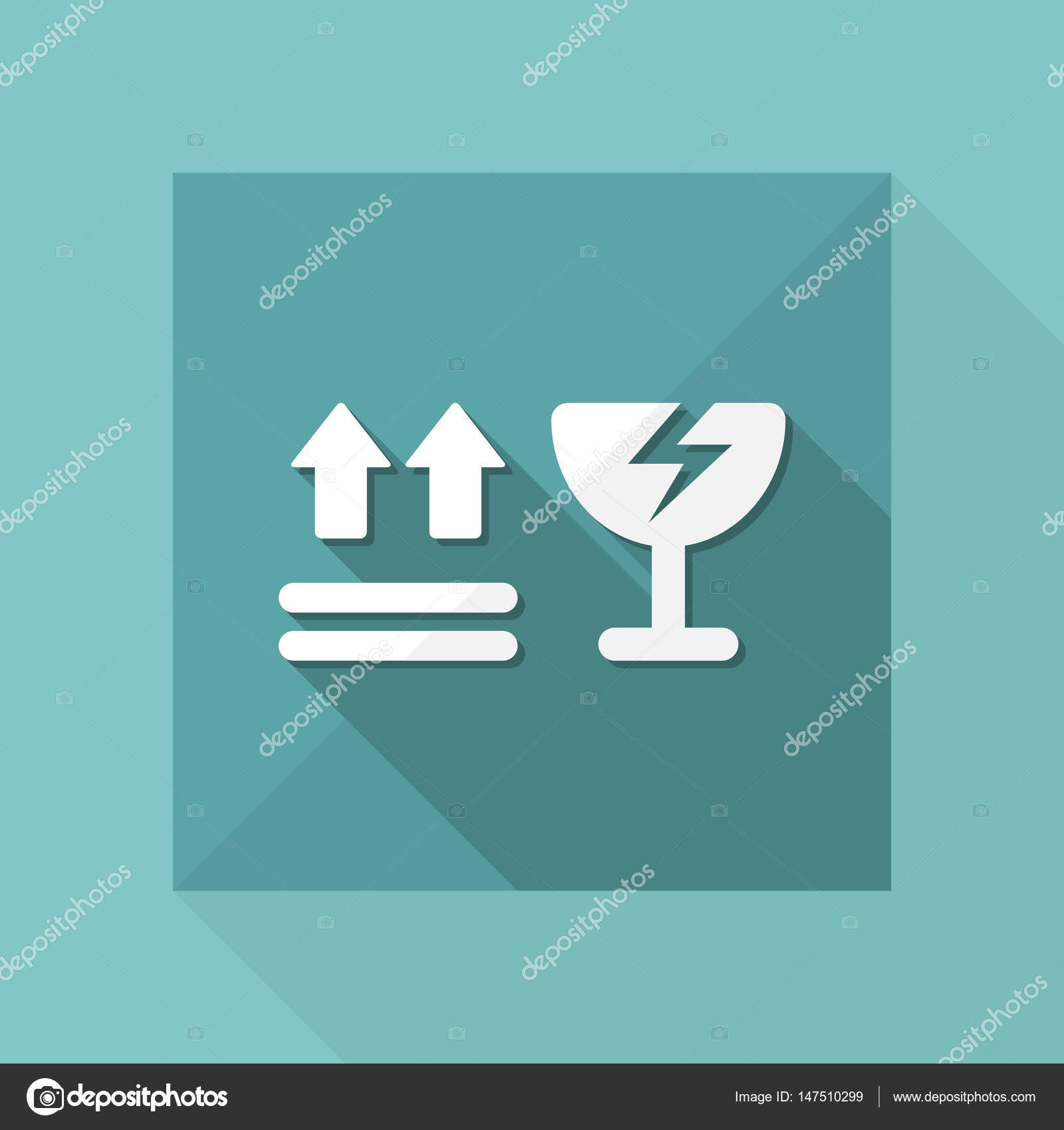 Fragile warning symbols Stock Vector Image by ©MyVector #147510299