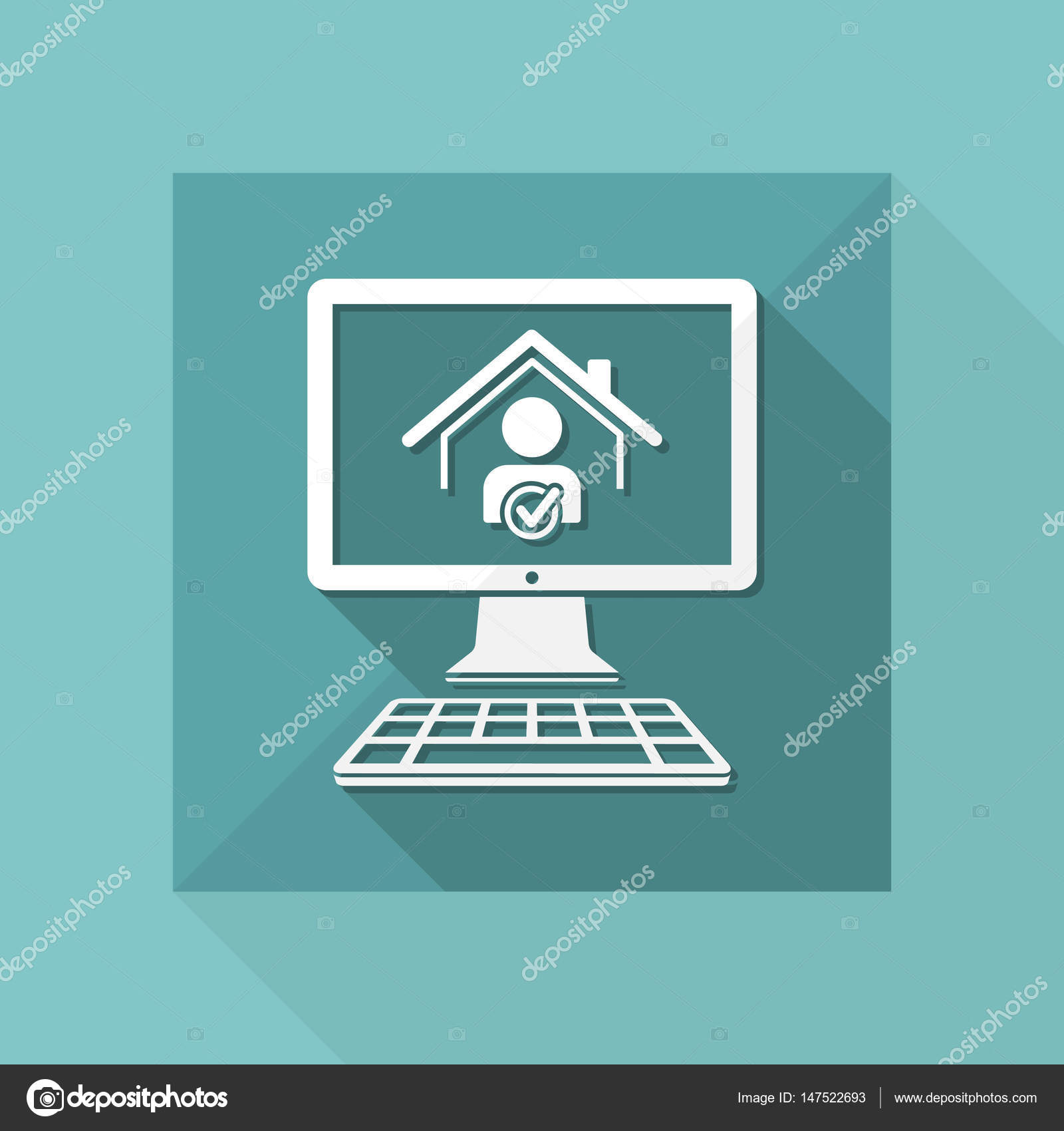 Check house icon Stock Vector by ©MyVector #147522693