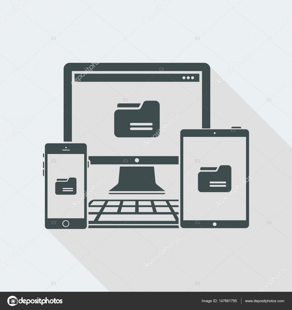 Multi devices folder synchronization Stock Vector Image by ©MyVector ... Multi devices folder synchronization Stock Vector Image by ©MyVector ...