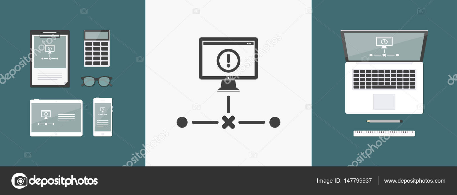 Network error icon Stock Vector Image by ©MyVector #147799937