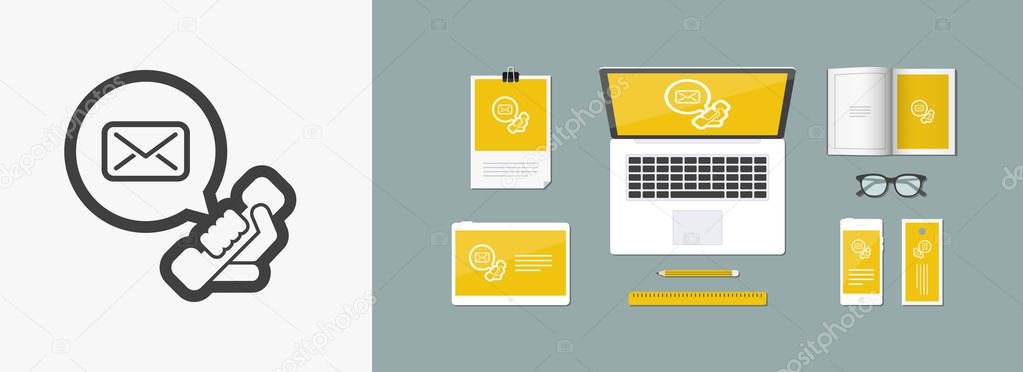 Answering machine Stock Vectors, Royalty Free Answering machine ...