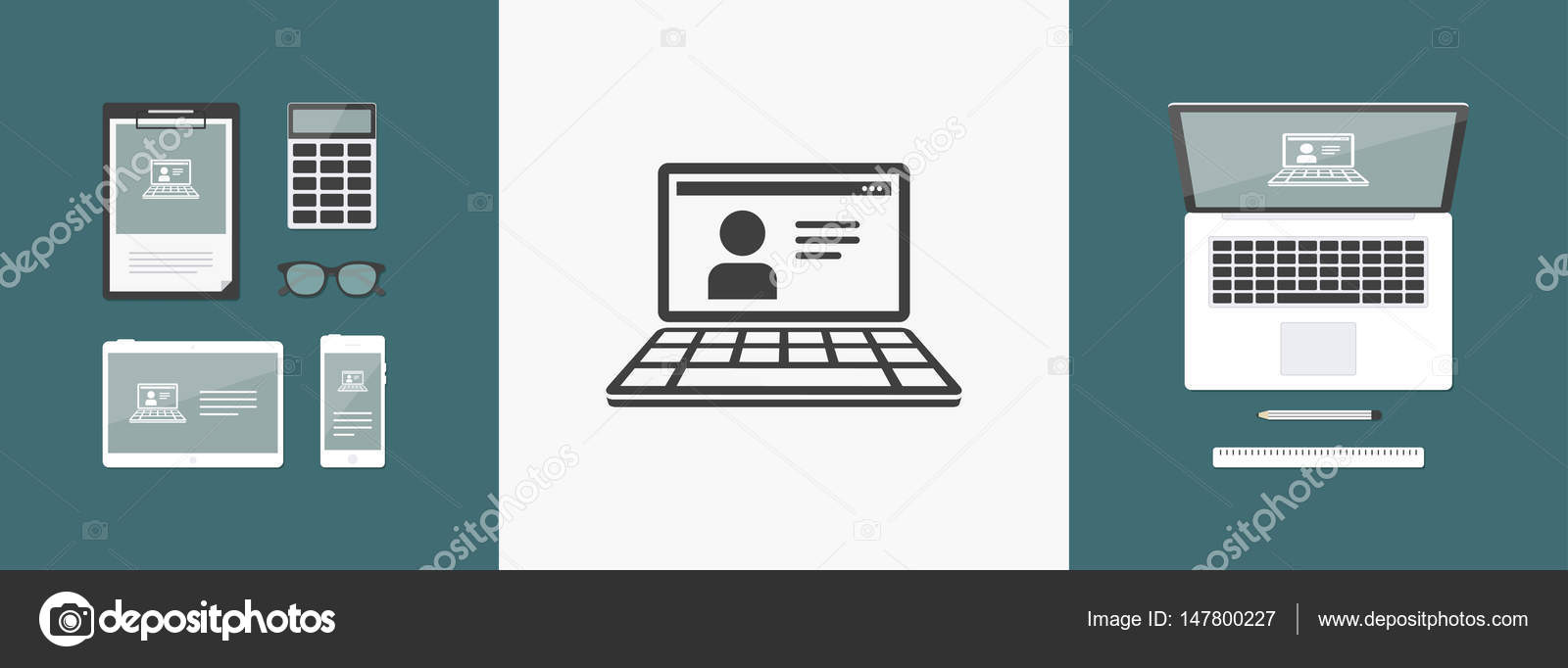 Computer account icon Stock Vector by ©MyVector 147800227