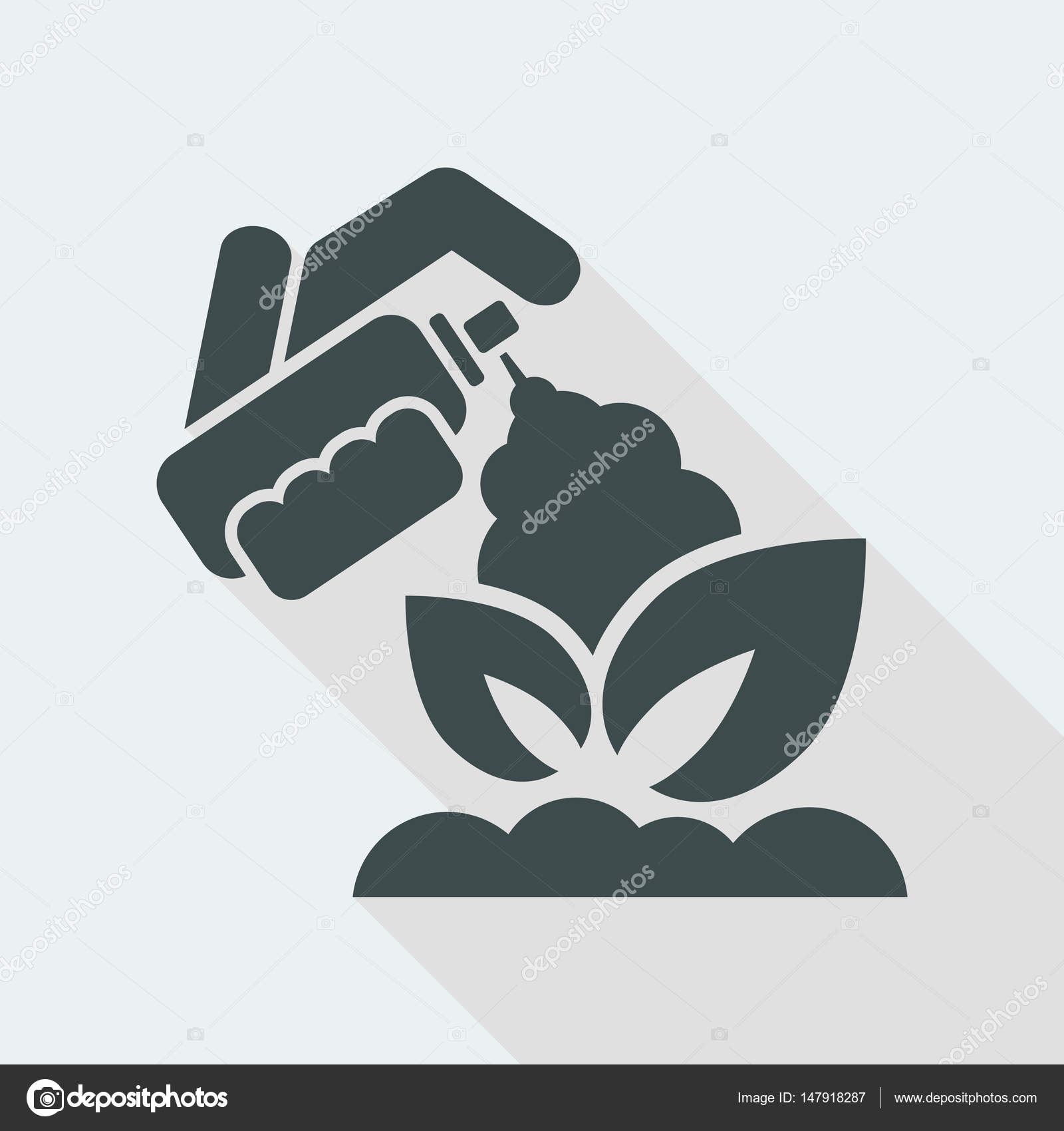 Plant care icon Stock Vector by ©MyVector 147918287