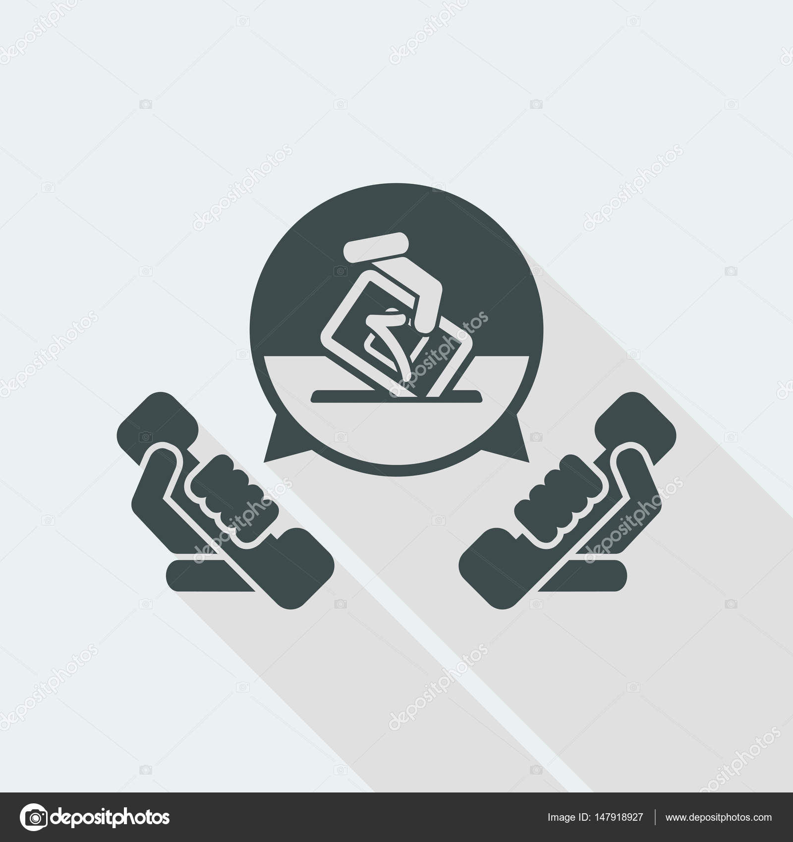 Phone line for elections Stock Vector by ©MyVector 147918927