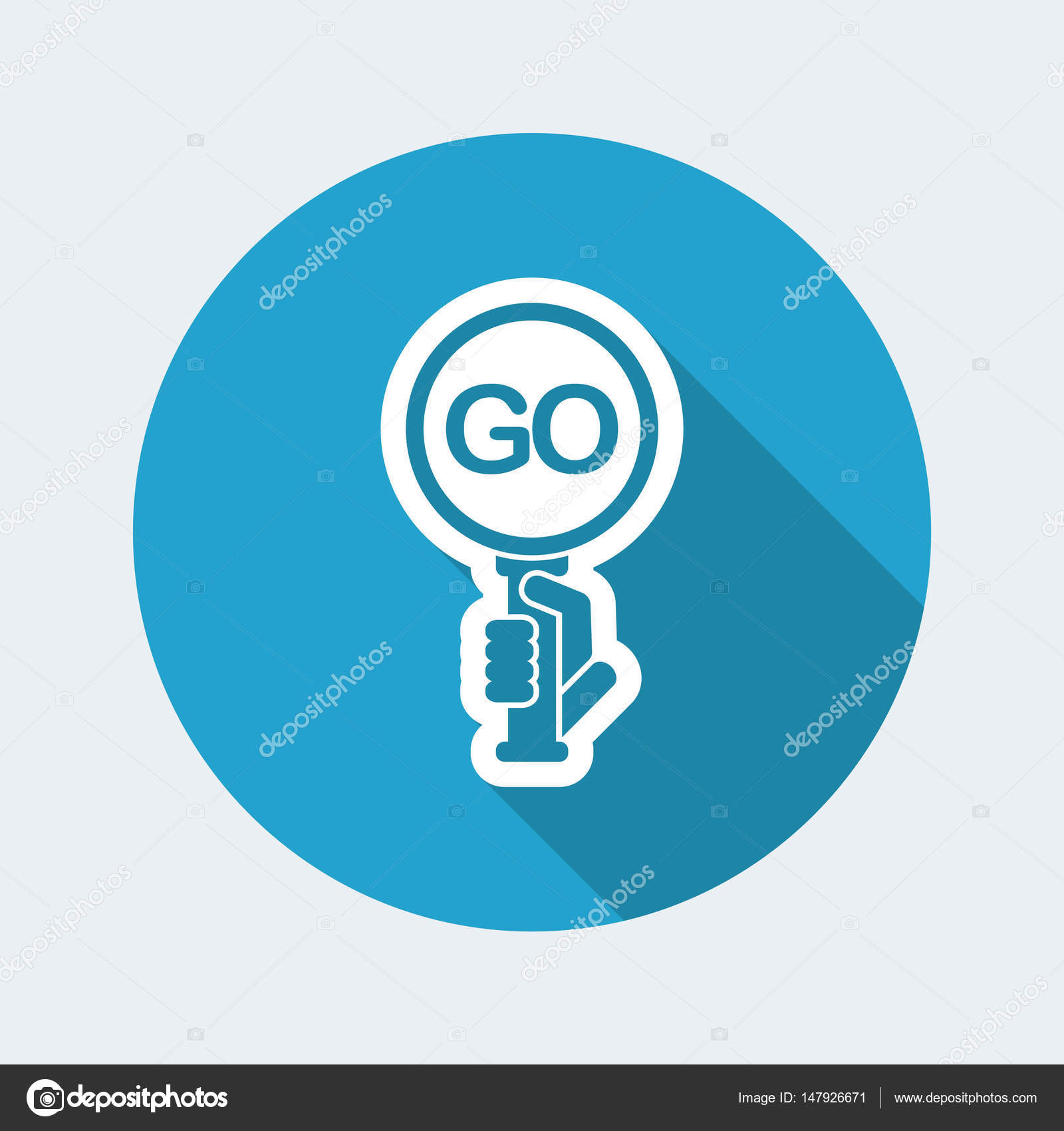 Ícone de sinal Go vetor(es) de stock de ©MyVector 147926671