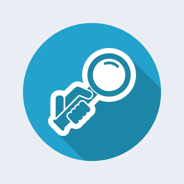 Magnifier in hand icon Stock Vector by ©MyVector 147917563