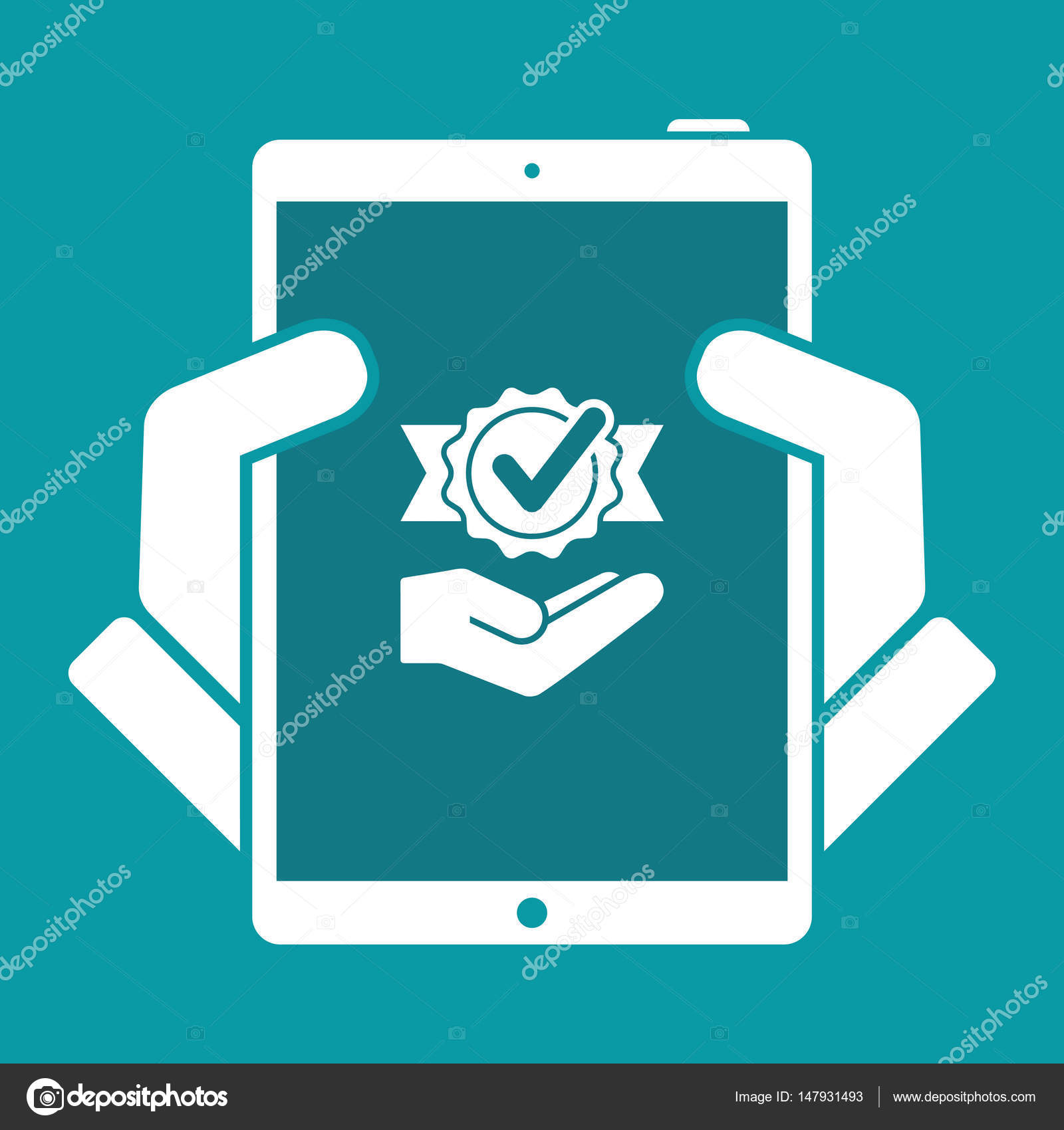 Comprobar símbolo - Icono moderno mínimo Vector de stock por ©MyVector ...