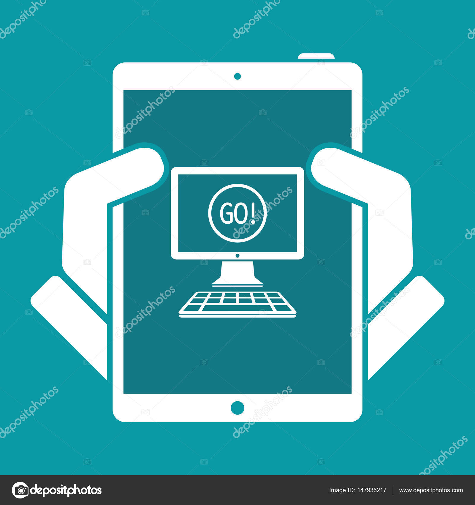 "GO!" page icon Stock Vector Image by ©MyVector #147936217