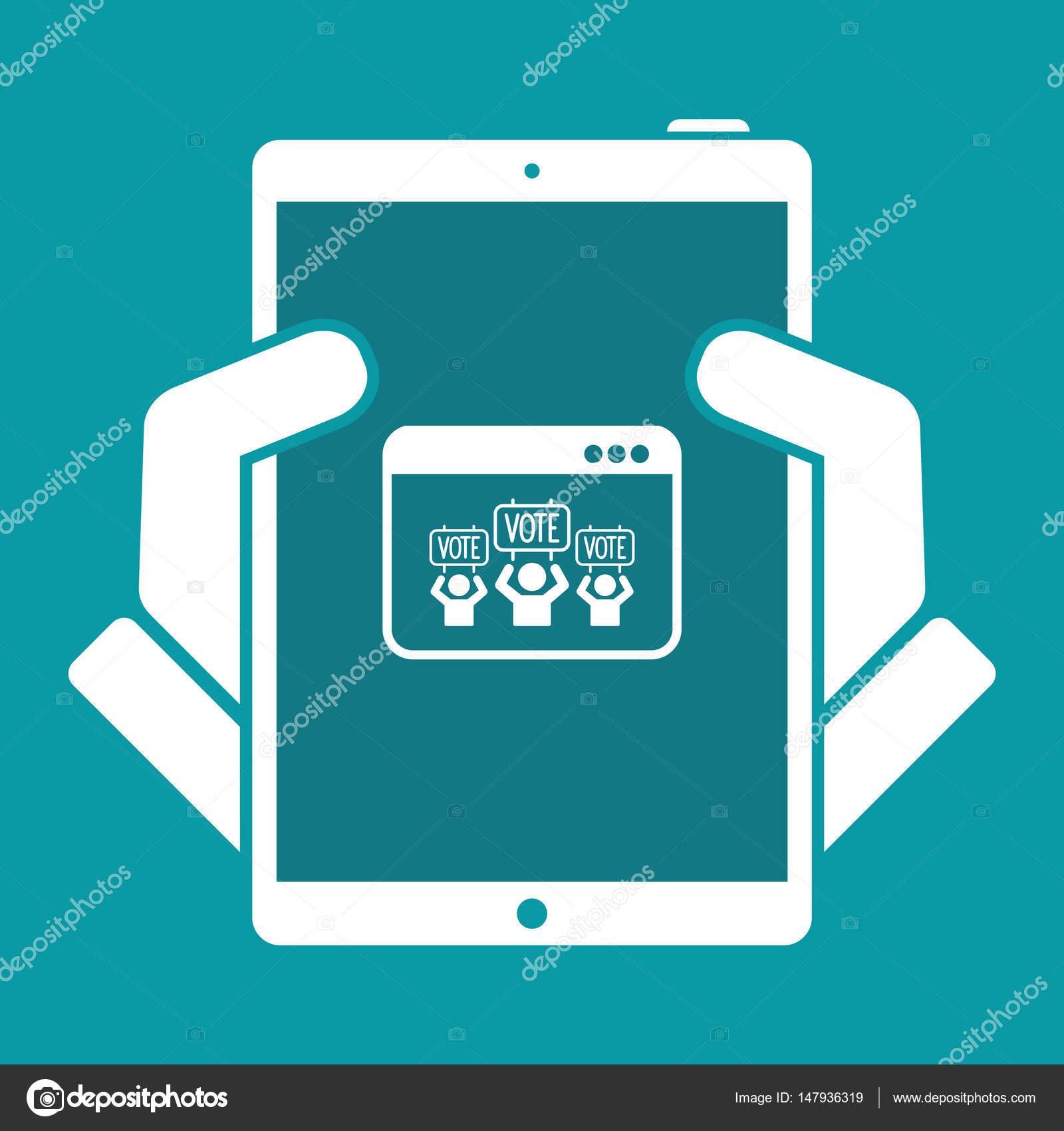 Electoral crowd icon Stock Vector by ©MyVector 147936319