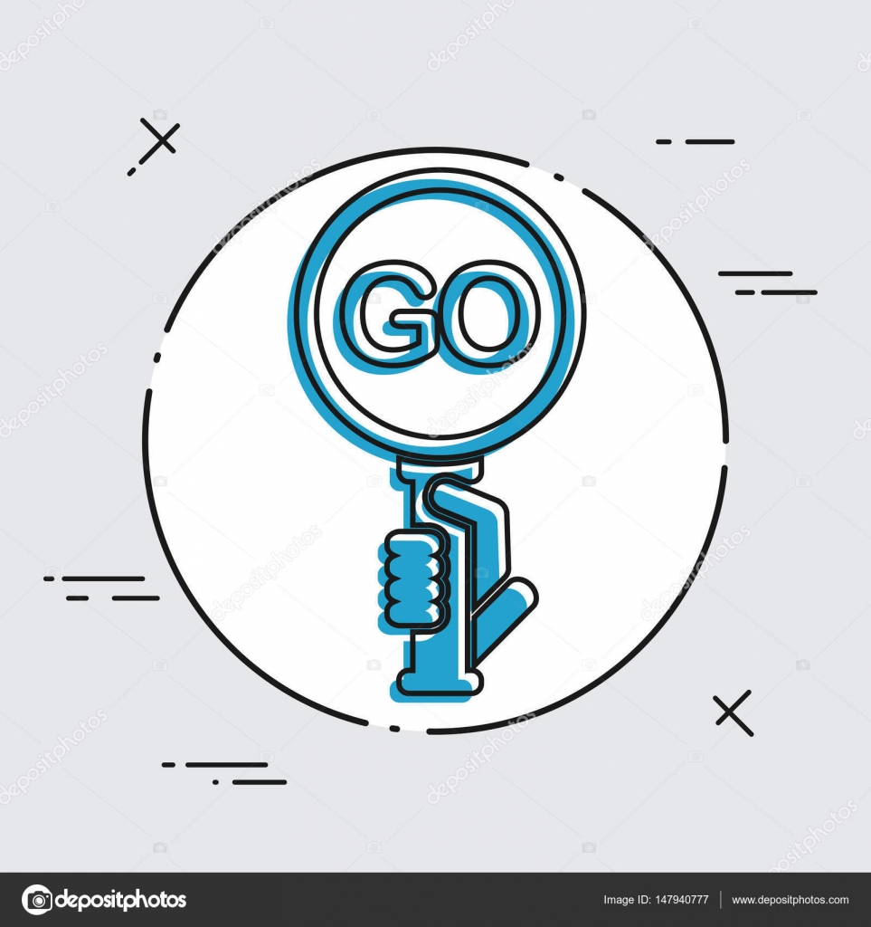 Go signal icon Stock Vector by ©MyVector 147940777