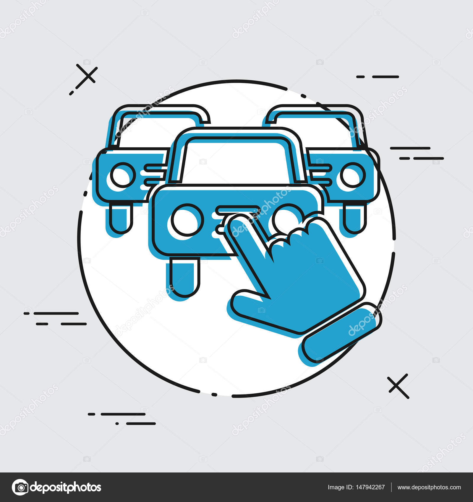 Icono de selección de coche Vector de stock #147942267 de ©MyVector