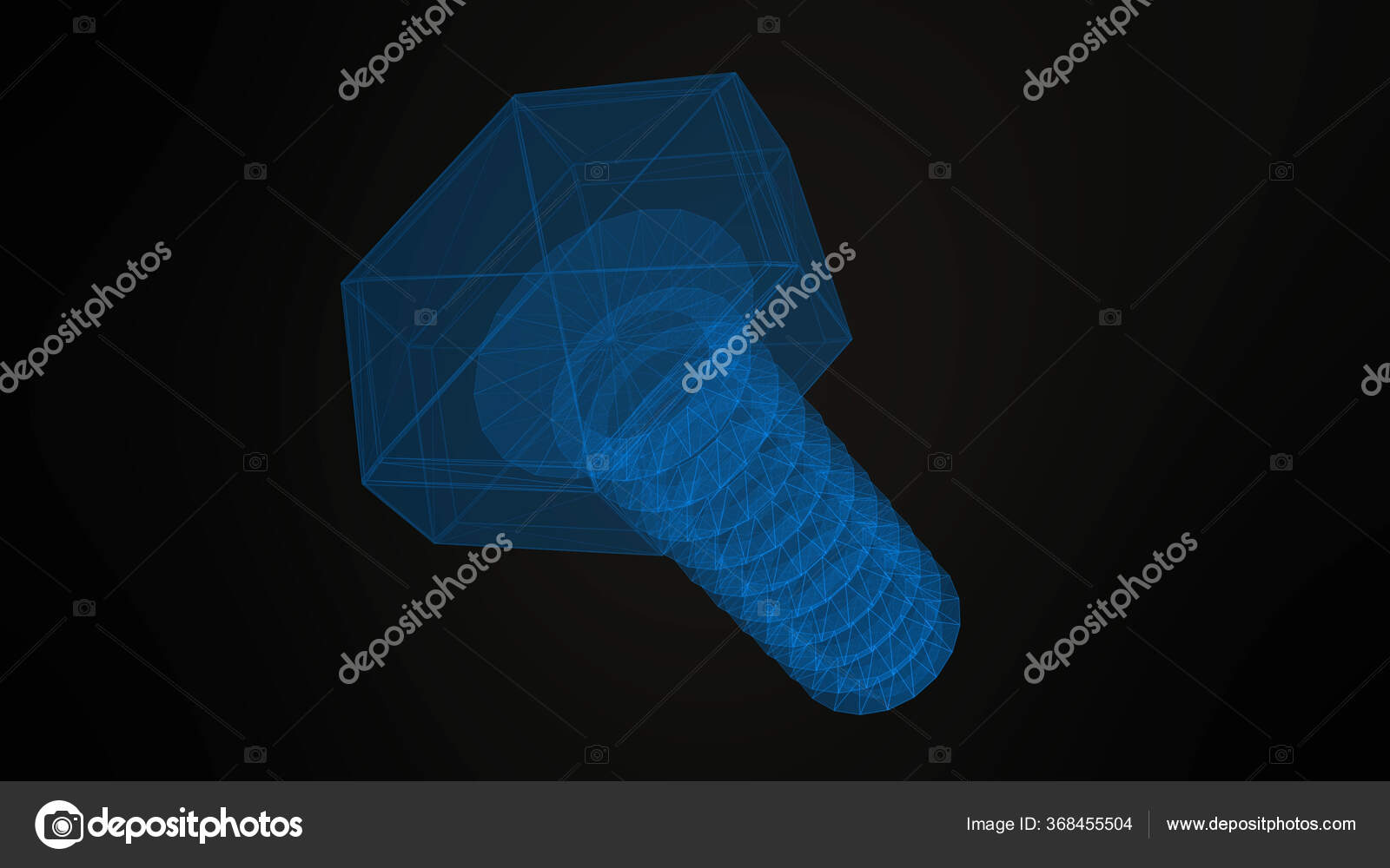 Rotating Bolt Symbol Industry Equipment Mechanical Services Stock Photo ...