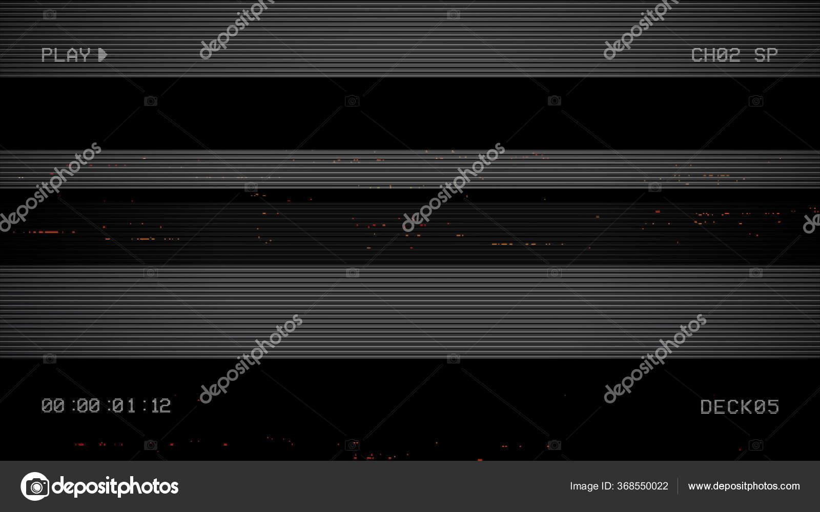 Vintage Vhs Video Home System Defects Noise Artifacts Effect Glitches ...
