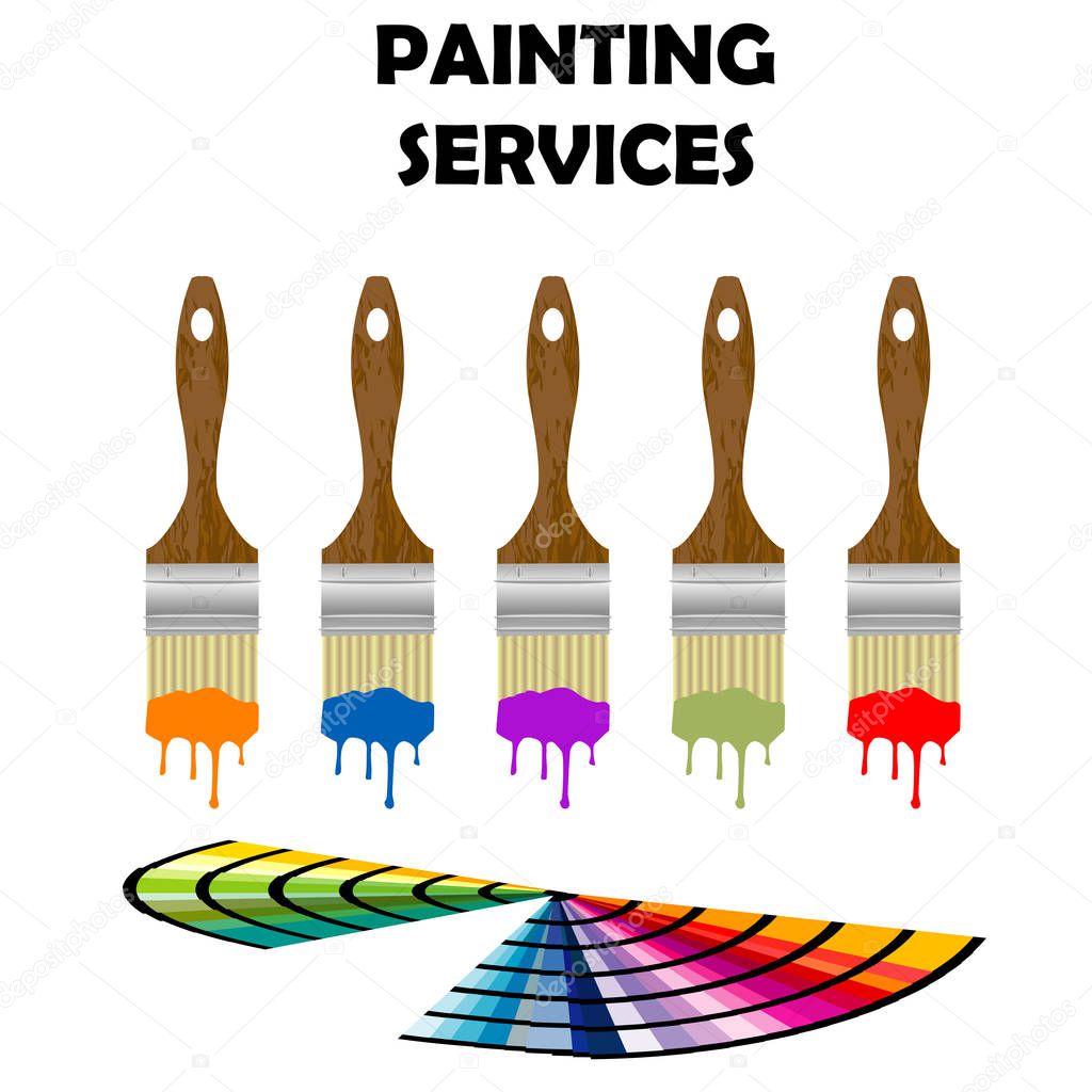 Painting tools and color samples Stock Vector Image by ©hibrida13 ...