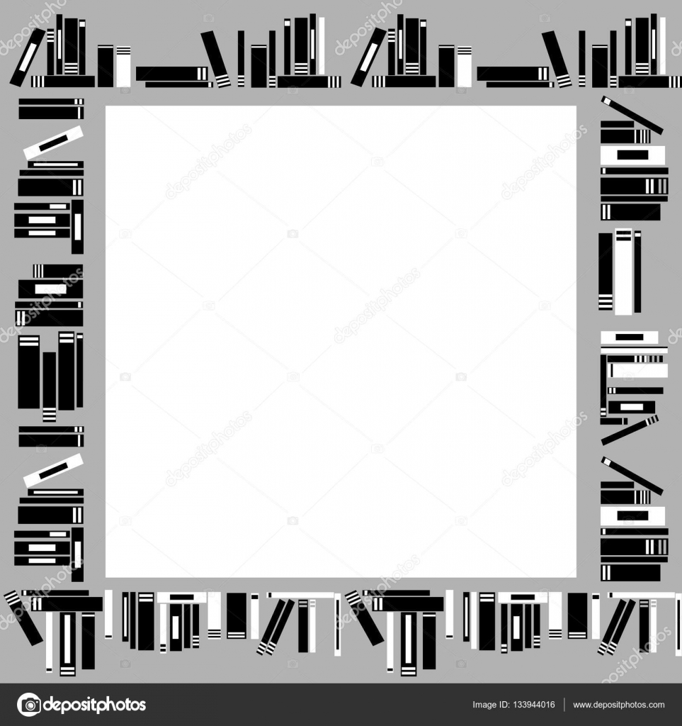 Marco hecho de libros vector, gráfico vectorial © hibrida13 imagen #133944016